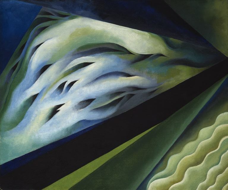 Blue Green Abstract Art