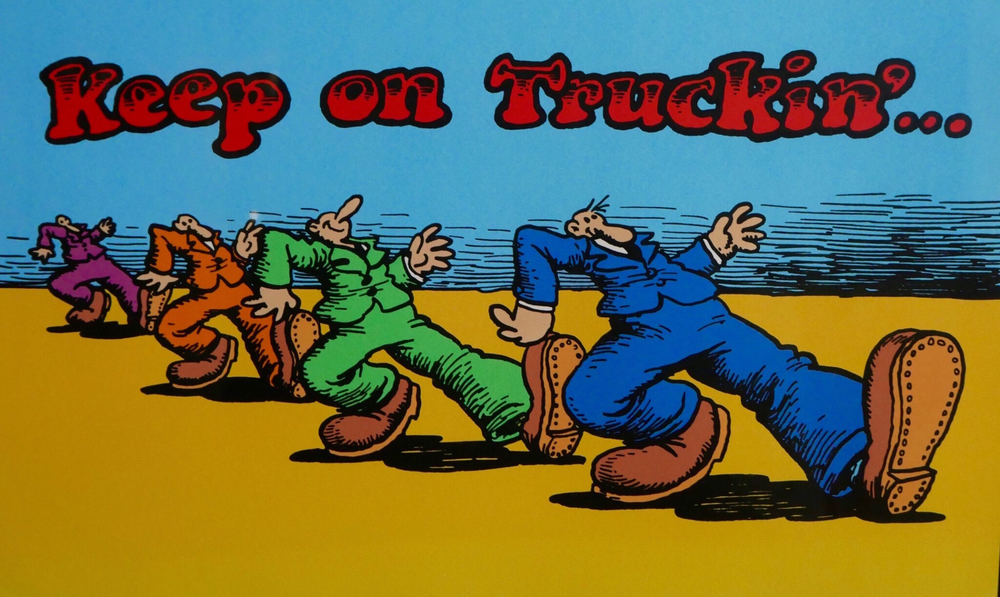 Explorando el icónico "Keep on Truckin" de Robert Crumb