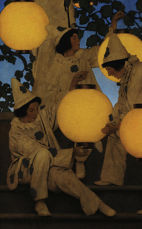 Exploring The Lantern Bearers by Maxfield Parrish