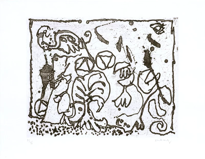 Explorer les points cardinaux : un chef-d'œuvre de Pierre Alechinsky