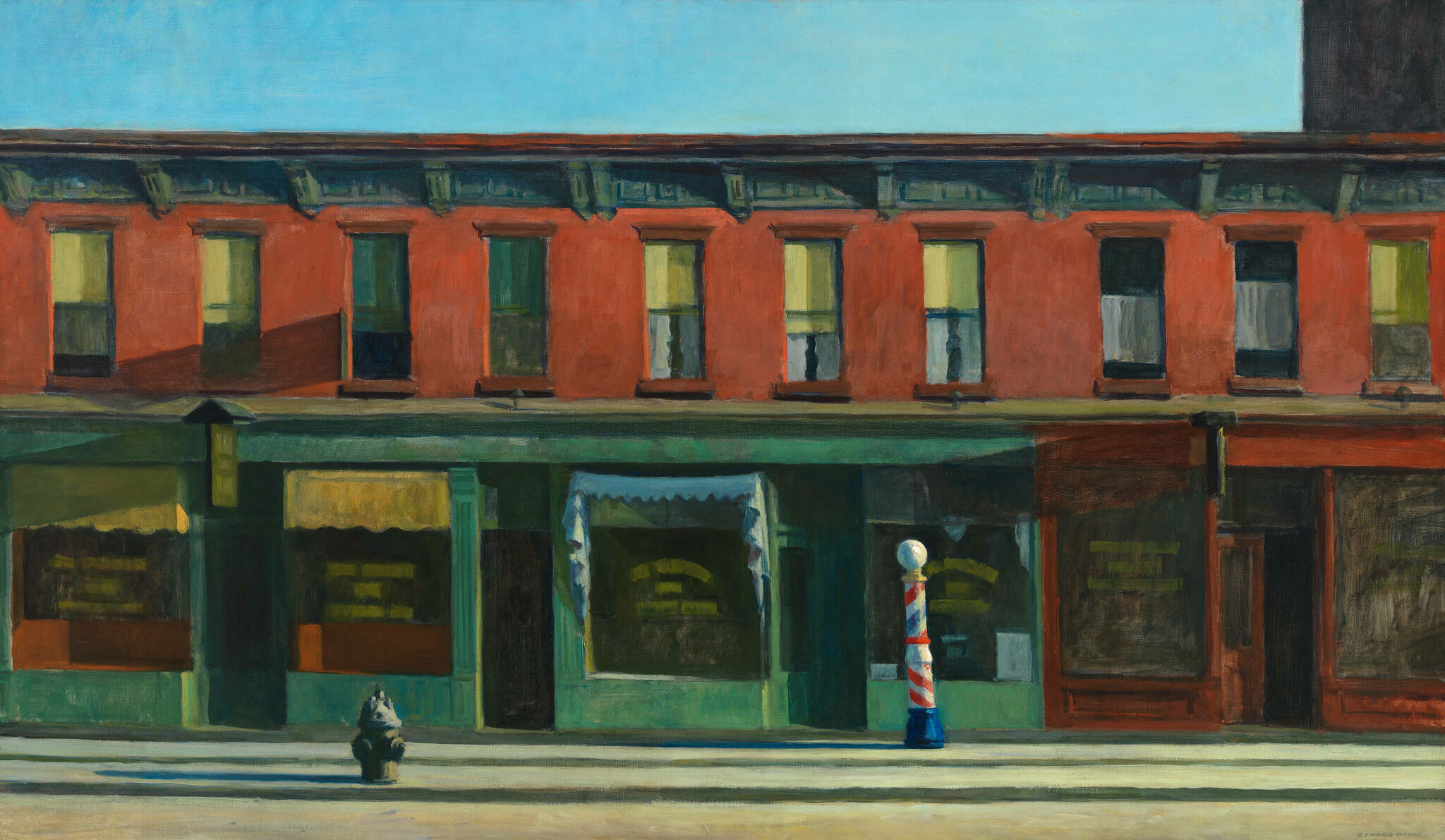 Découverte de "Early Sunday Morning" par Edward Hopper