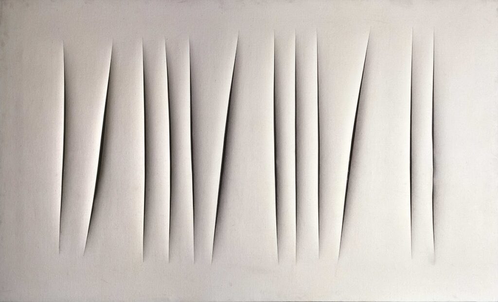 Lucio Fontana's Spatial Concept, Waiting: A Dive into the Infinite