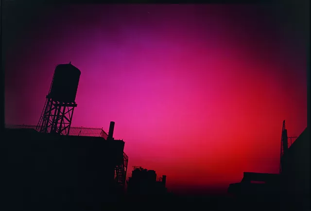 Exploring Red Sky From My Window, NYC by Nan Goldin