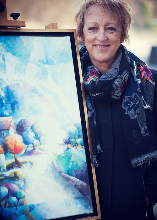 RED SUNSET IN ST JOHN USVI by Béatrice Bedeur (2017) : Painting Oil on ...