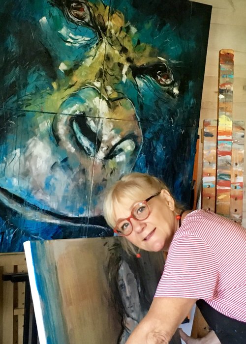 VIRGINIE by Nadine Defer (2019) : Painting Acrylic, Oil on Canvas ...