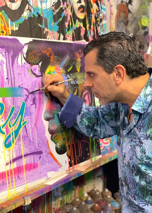 Mona Lisa by Dean Russo (2020) : Work on Paper Acrylic, Spray Paint on ...