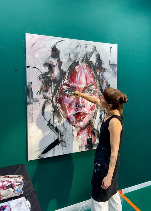 ELIXIR by Lucile Callegari (2025) : Painting Acrylic, Charcoal on ...