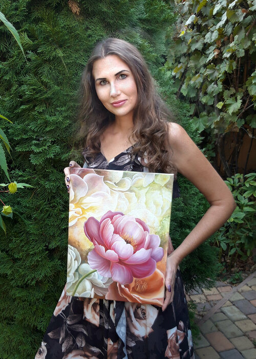 Symphony of spring by Anna Steshenko (2019) : Painting Acrylic, Oil on ...