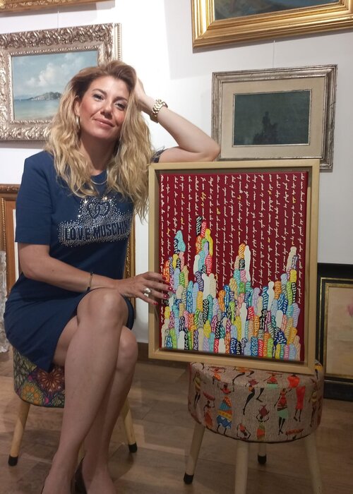 Free-Standing de Madam P (2025): Pintura Acrílico en Lienzo - Singulart