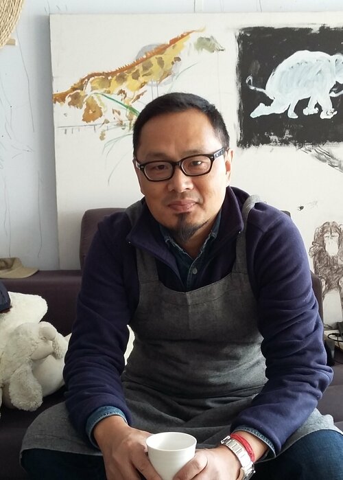 Mother and Son by Charles Choi (2018) : Painting Oil on Canvas - Singulart