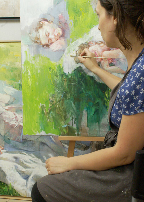 Pensamientos fugaces de Pilar López Báez (2020): Pintura Óleo en Madera ...