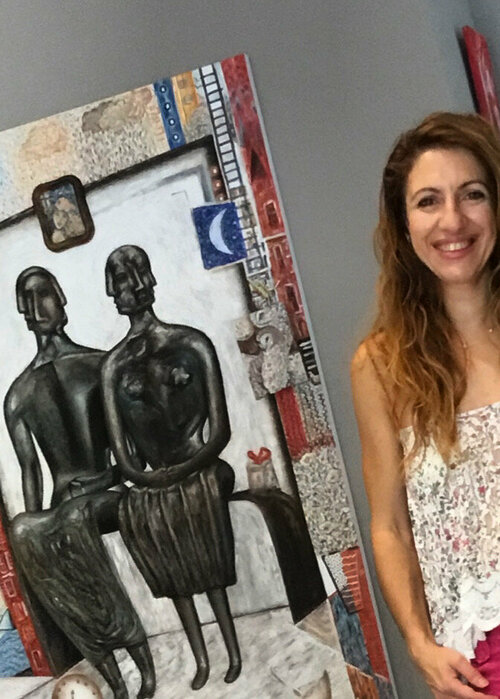 The bull by Maria Vamvakidi (2015) : Painting Oil on Canvas - Singulart