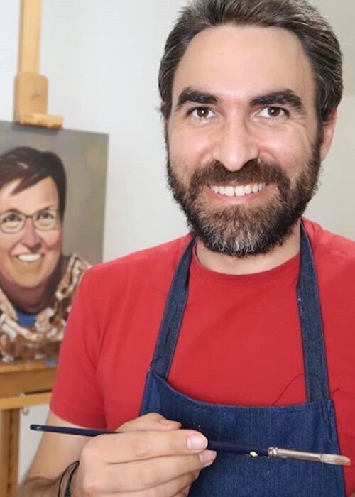 La chica del pelo rojo by Noël Kin (2023) : Painting Oil on Canvas ...