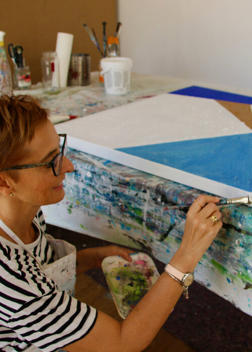 Sin mirar atras by Masqali (2019) : Painting Acrylic, Sand on Canvas ...