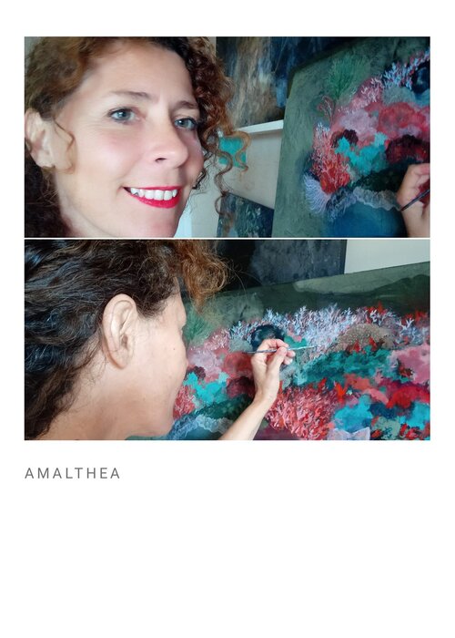 ZOOXANTHELLAE III by Maria COLUCCELLI (2022) : Painting Oil, Pencil on ...