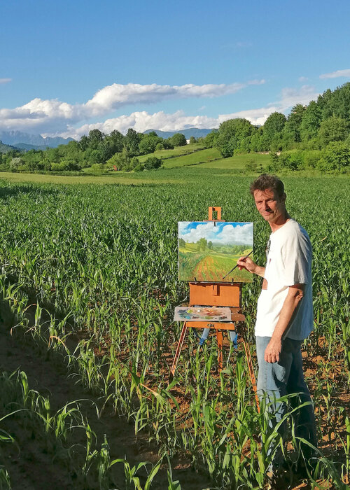 Beyond the wall by Marco Busoni (2009) : Painting Oil on Canvas - Singulart