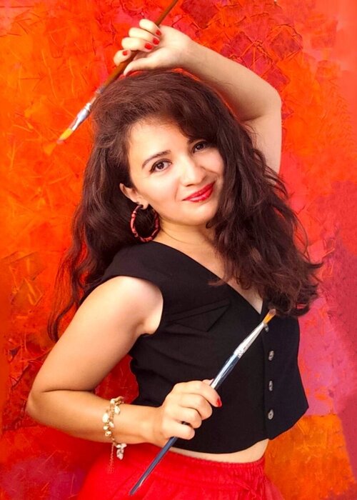 Let the Ocean touch the Sky by Vafa Majidli (2020) : Painting Acrylic ...