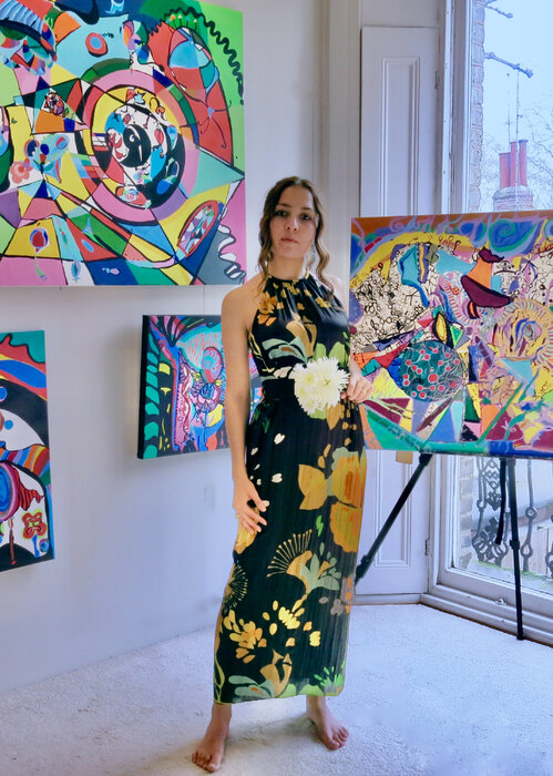 Beneath Arden’s Moon door Ozlem Thompson (2025) : Schilderij Acryl ...