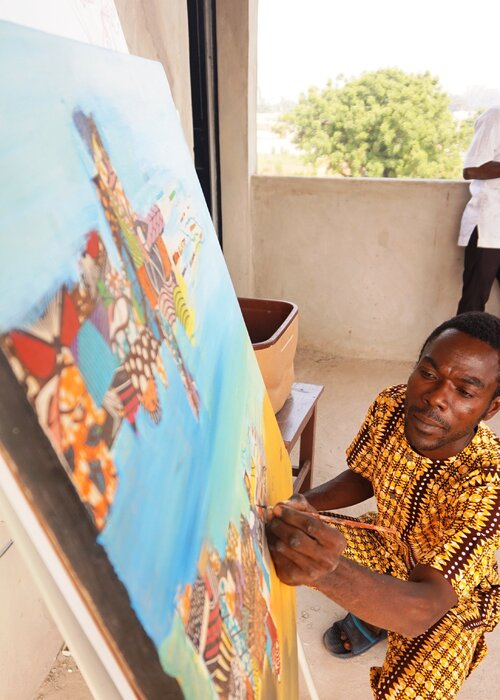 Christland: 화가, 사진가, 소묘화가, 섬유예술가, 판화가, 조각가 베냉 출신 - SINGULART