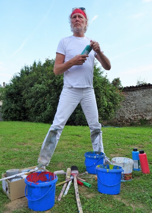 Stadt in Licht und Nebel de Peppi Spiss (2025): Pintura Acrílico ...