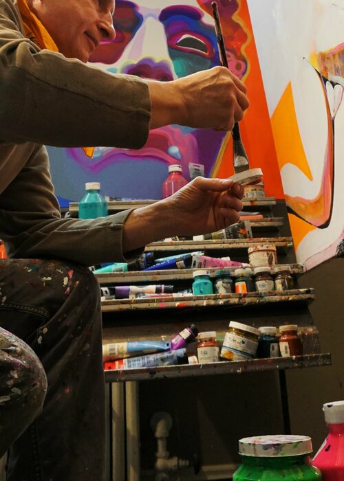 Purple Mary by Victor Tkachenko (2018) : Painting Acrylic on Canvas ...