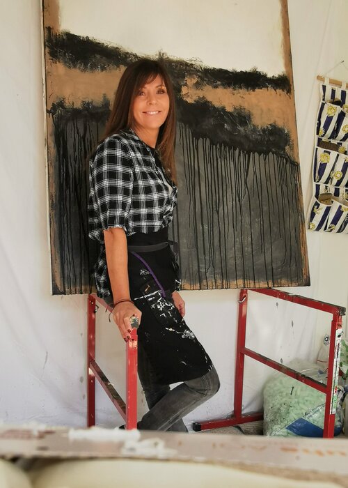 Walking on clouds by Mary Blaesi (2020) : Painting Acrylic, Oil on ...