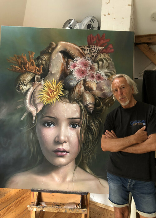 CHUCK by Michael Knepper (1998) : Painting Acrylic, Oil on Canvas ...