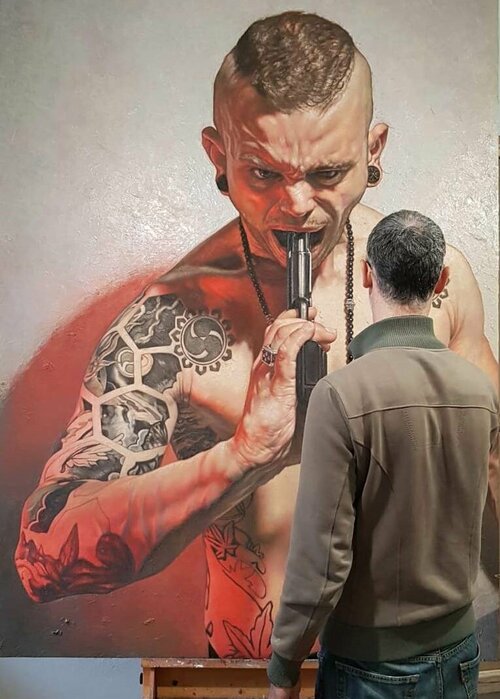 Nuova via by Carlo Alberto Palumbo (2017) : Painting Oil on Canvas ...