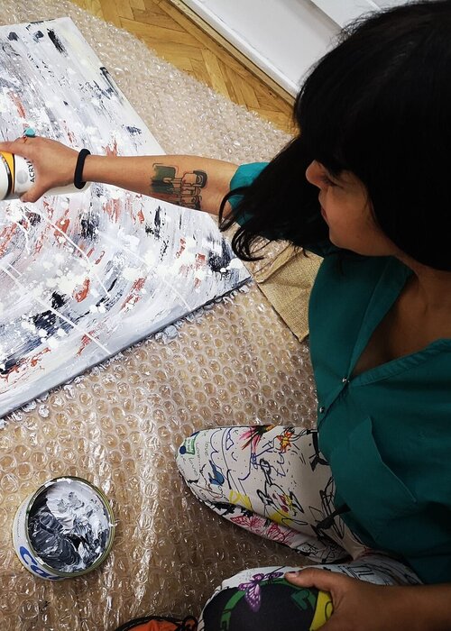 Hug Phenomenon de Getty Tatomir (2025) : Peinture Acrylique sur Toile ...