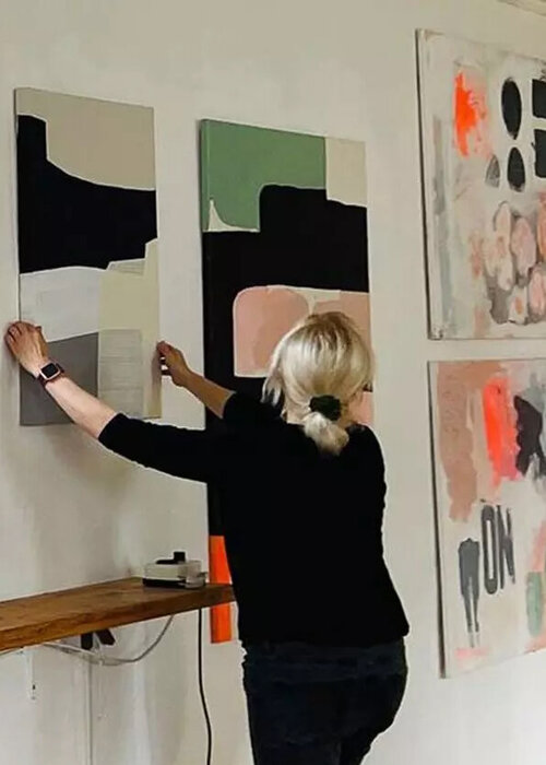 Grow on by Karen und Simone Lehmann (2023) : Painting Acrylic, Collage ...