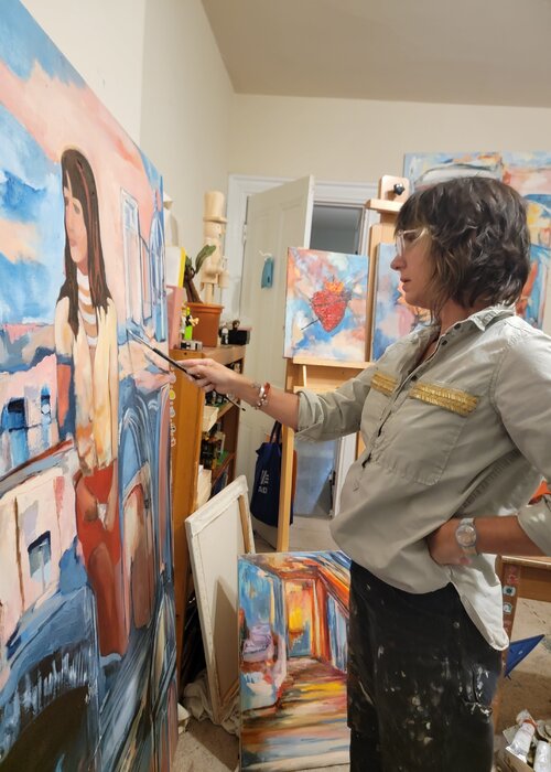 Tour Eiffel for deKooning by Jessica Puma (2011) : Painting Oil on ...