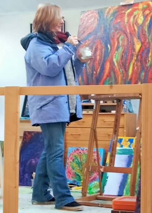 Shakti Transmutation by Sally Churcher (2022) : Painting Oil on Canvas ...