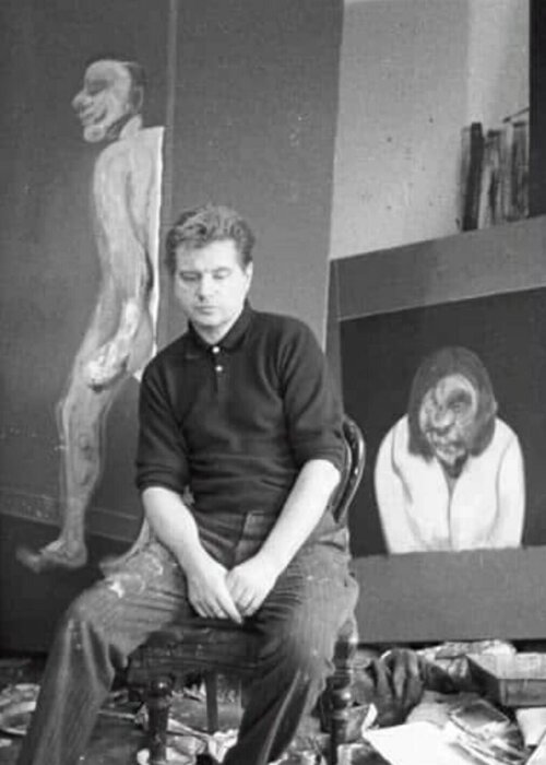 L’Homme au Lavabo Figure at a washbasin de Francis Bacon (1978 ...