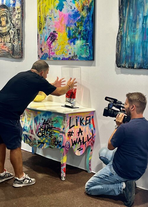 IRON COLORS de N NATHAN (2024) : Peinture Acrylique, Résine sur Métal ...