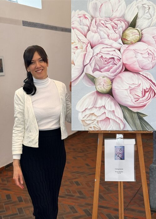 Rot und Silber de Olga Valenzuela (2025): Pintura Óleo en Lino - Singulart