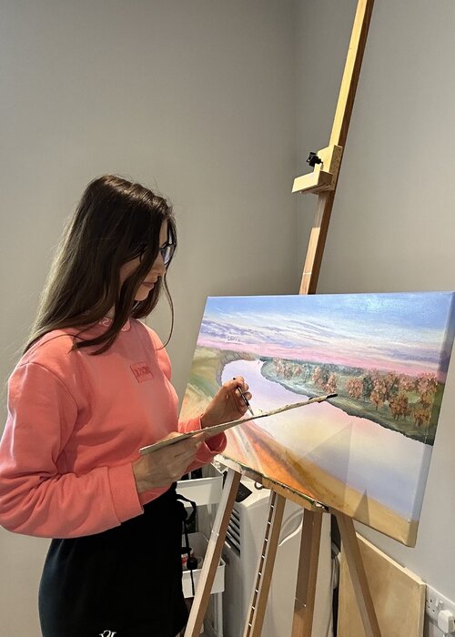 Daffodils by Alisya Vicol (2024) : Painting Oil on Canvas - Singulart