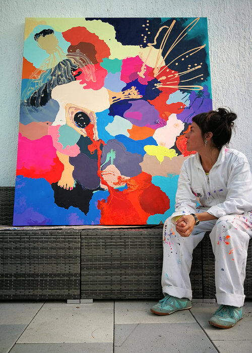 La Provocación de María Gutiérrez (2025) : Peinture Acrylique, Époxy ...