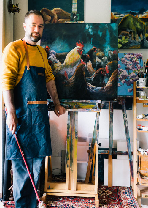 Om a Hung de Axel Jung (2024): Pintura Óleo en Lienzo - Singulart