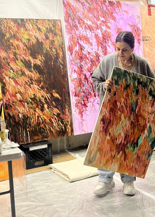 Passerby by Sima Salehi Rahni (2025) : Painting Acrylic, Oil on Canvas ...