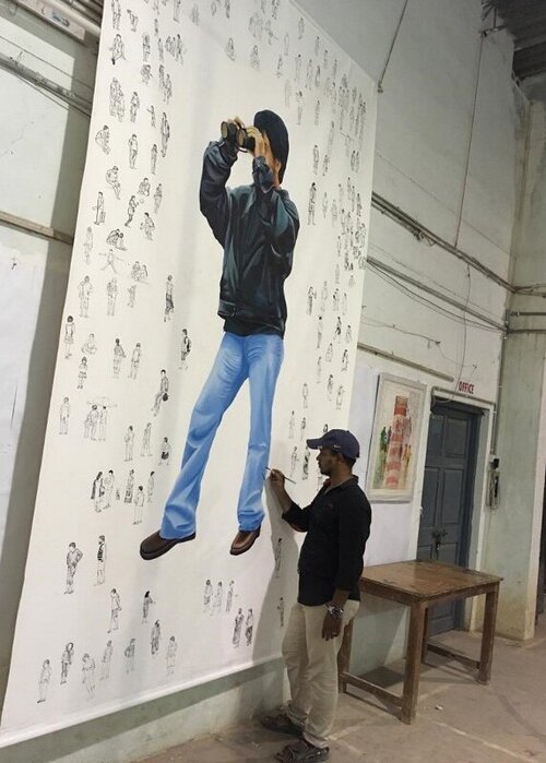 Lotus by D Shiva Prasad Reddy (2022) : Painting Acrylic on Canvas ...