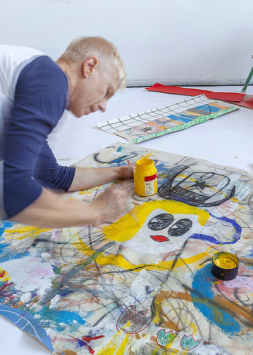 Less is More von Tommy Lennartsson (2024): Malerei Acryl auf Leinwand - Singulart