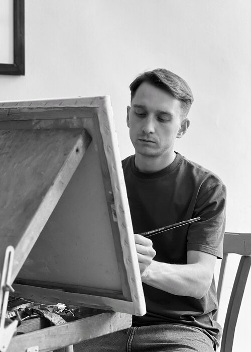 Dance in the shadow de Andrii Shpak (2025): Pintura Óleo en Lienzo ...