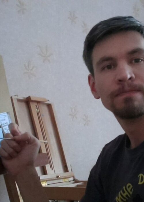 Temple of Zeus on a moonlit night by Vladimir Azeev (2024) : Painting ...