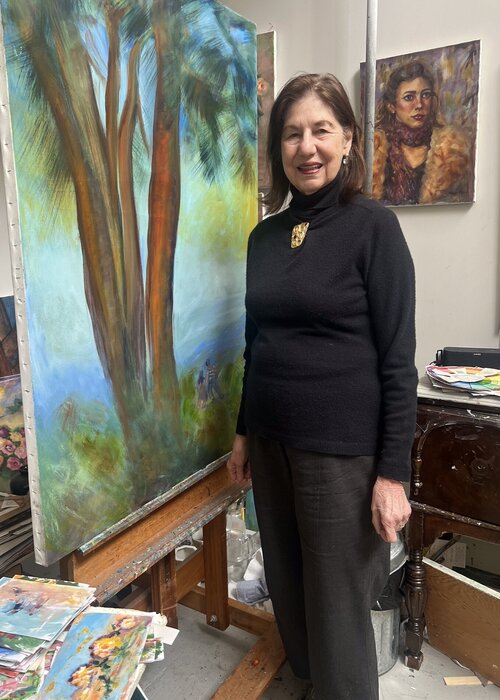 Fresh pink roses by Sheila Olivier-Carchidi (2023) : Painting Oil on ...