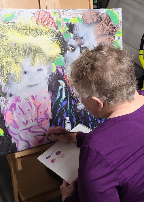 THE EYES HAVE IT by Glenna Mills (2022) : Painting Acrylic on Canvas ...