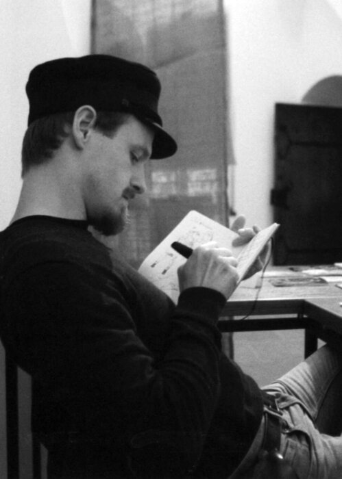 Ecce Disco by Viktor Ludvik (2025) : Work on Paper India Ink, Tempera ...