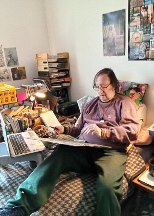 Calliope de Ben Hotchkiss (2024): Pintura Óleo en Tablero sintético ...