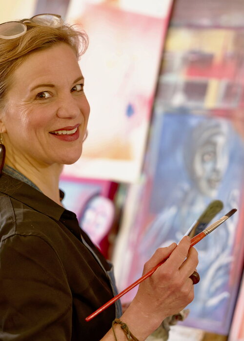 Rift Meridian M-04 by Katja Reichert (2024) : Painting Acrylic, Spray ...