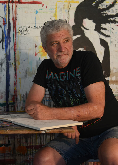 Reflection of the blue by Micky Goldstein (2025) : Painting Watercolor ...