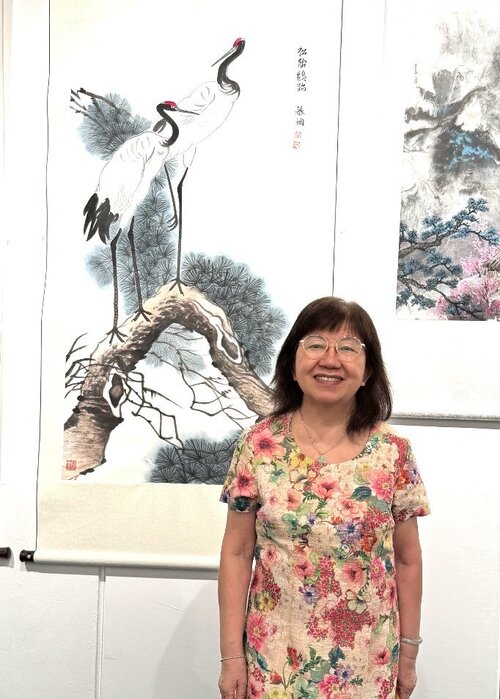 Lotus by Michelle Kwan (2025) : Work on Paper Watercolor on Wood ...